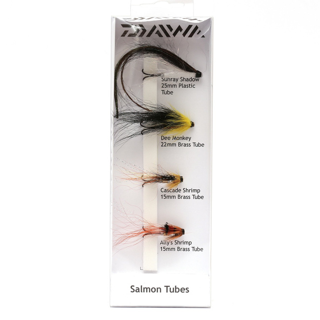 ZESTAW MUCH DAIWA - SALMON TUBES 4szt | PRZYNĘTY \ Sztuczne \ Muchy