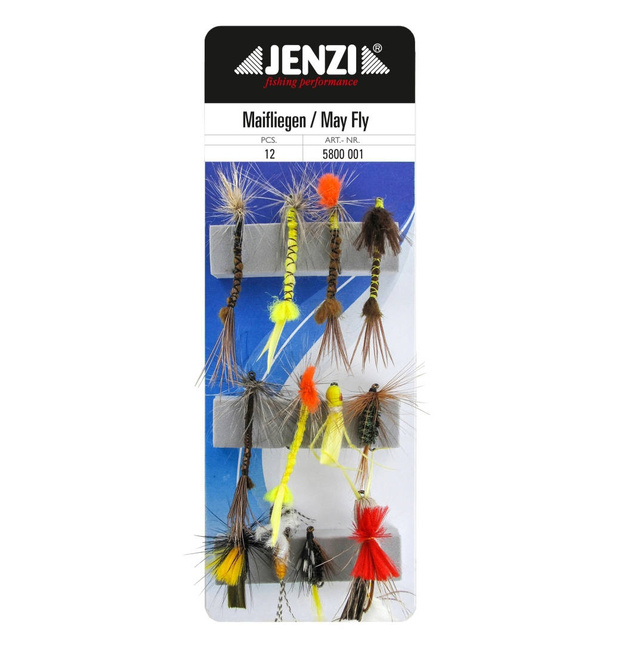 ZESTAW SZTUCZNYCH MUCH JENZI MAY FLY 12szt | PRZYNĘTY \ Sztuczne \ Muchy